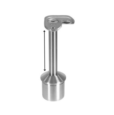 Height Adjustable Corner Saddle 42.4mm Fix - Stainless 316 Satin Finis ...