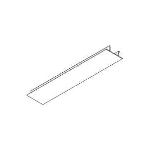 B Plastic Cover Strip White {3Mtr} — Trade Superstore Online