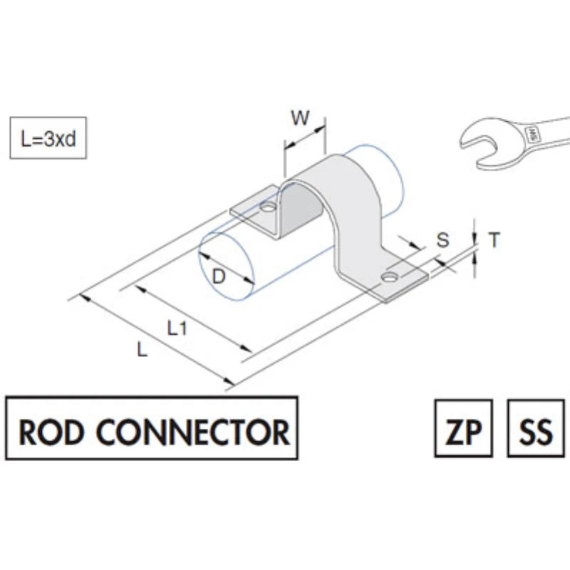 B M8 Threaded Rod Connector — Trade Superstore Online
