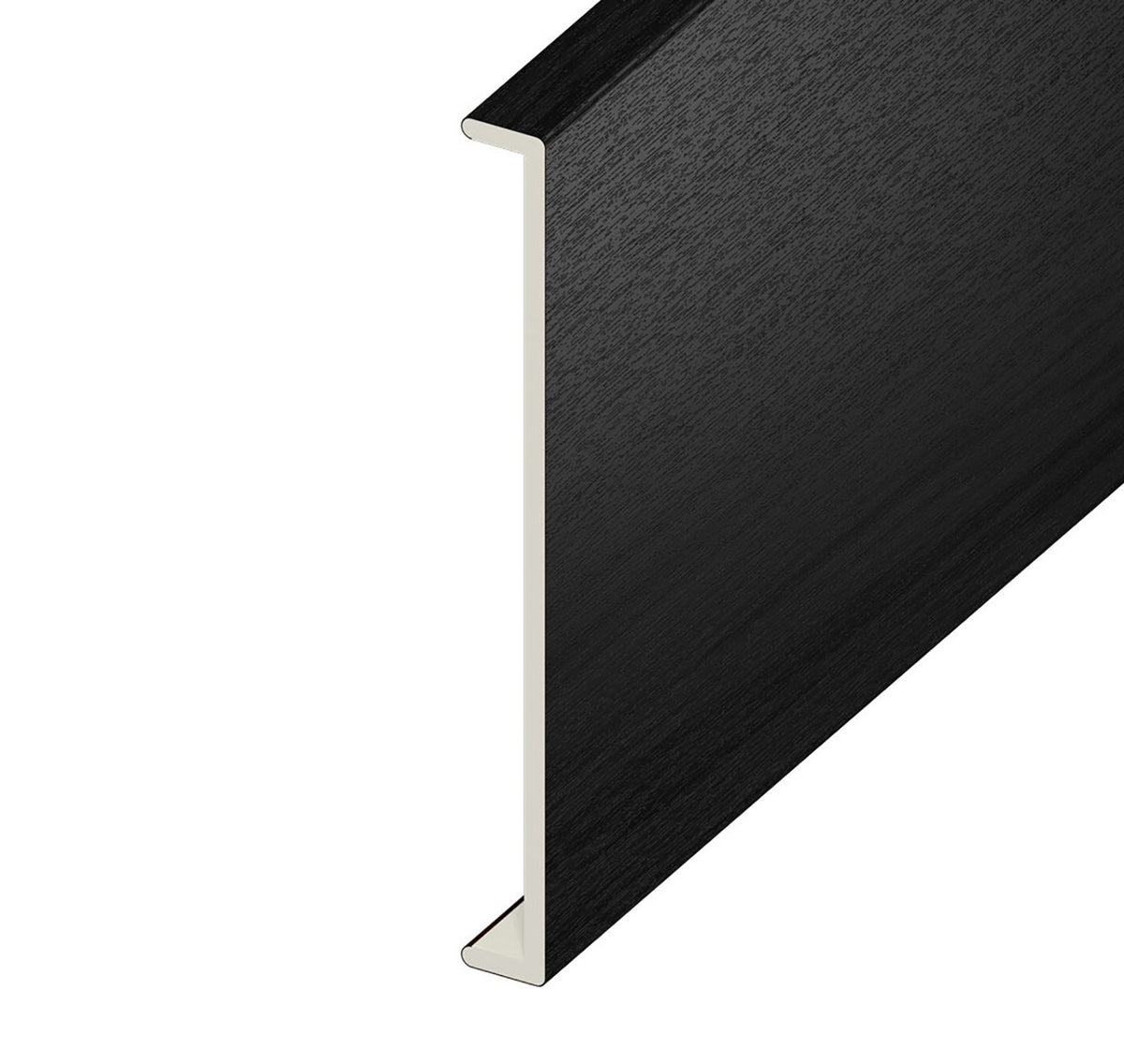 Black Ash Woodgrain Double Capping Board (5m length) — Trade Superstore ...