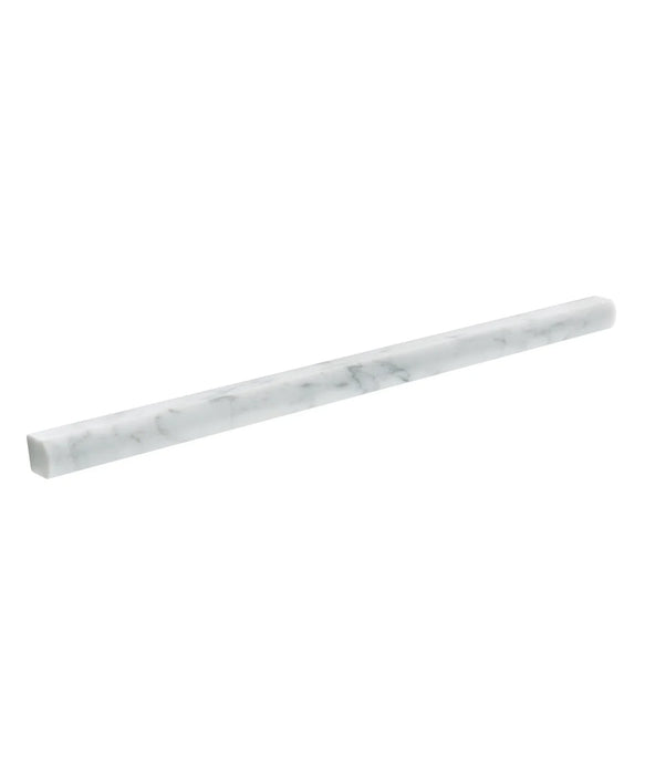 Carrara Pencil Trim Honed Marble Capping — Trade Superstore Online