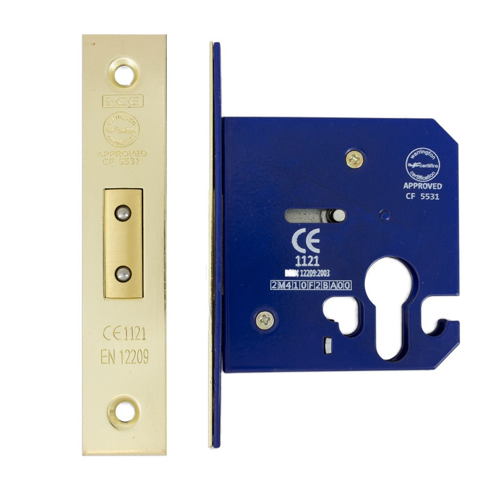Euro Dead Lock Case 75mm CE Rated Electro Brass — Trade Superstore Online