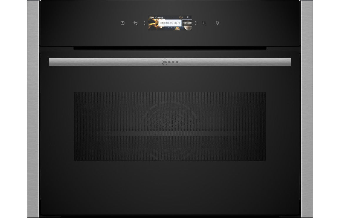 Neff N70 C24MR21N0B Compact Electric Oven & Microwave - Black w/Steel ...