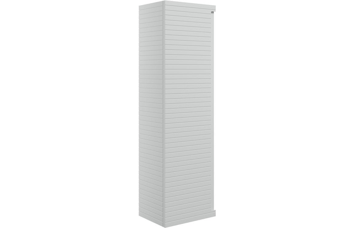 Parallel 350mm Wall Hung 1 Door Tall Unit - Matt Mineral Grey — Trade ...