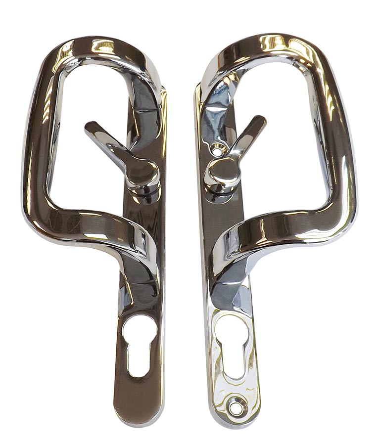 Elite Chrome Inline Locking Patio Handle — Trade Superstore Online