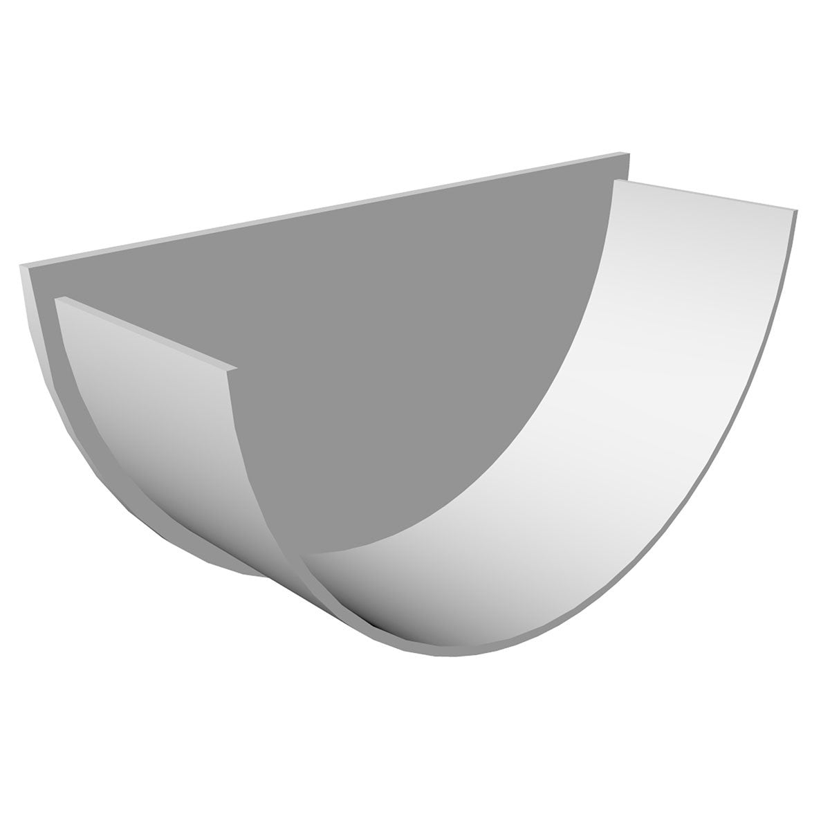 White Freefoam Round Gutter Internal Stop End — Trade Superstore Online