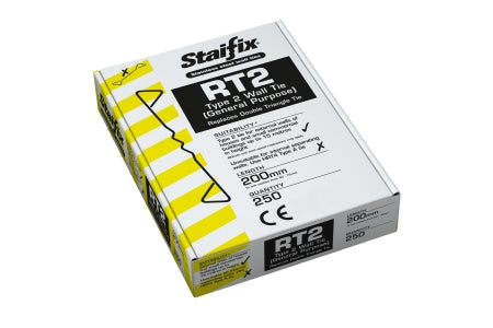 Ancon Staifix RT2 Type 2 General Purpose Wall Tie 200mm Box 250 — Trade ...