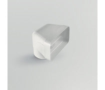 Elica 150mm Round-to-Rectangular 90° Bend Vertical Fitting — Trade Superstore Online