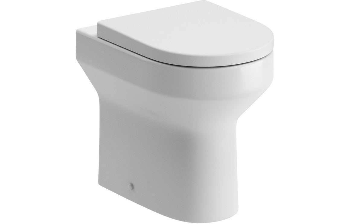 Laurentine Rimless Back To Wall Comfort Height WC & Soft Close Seat ...