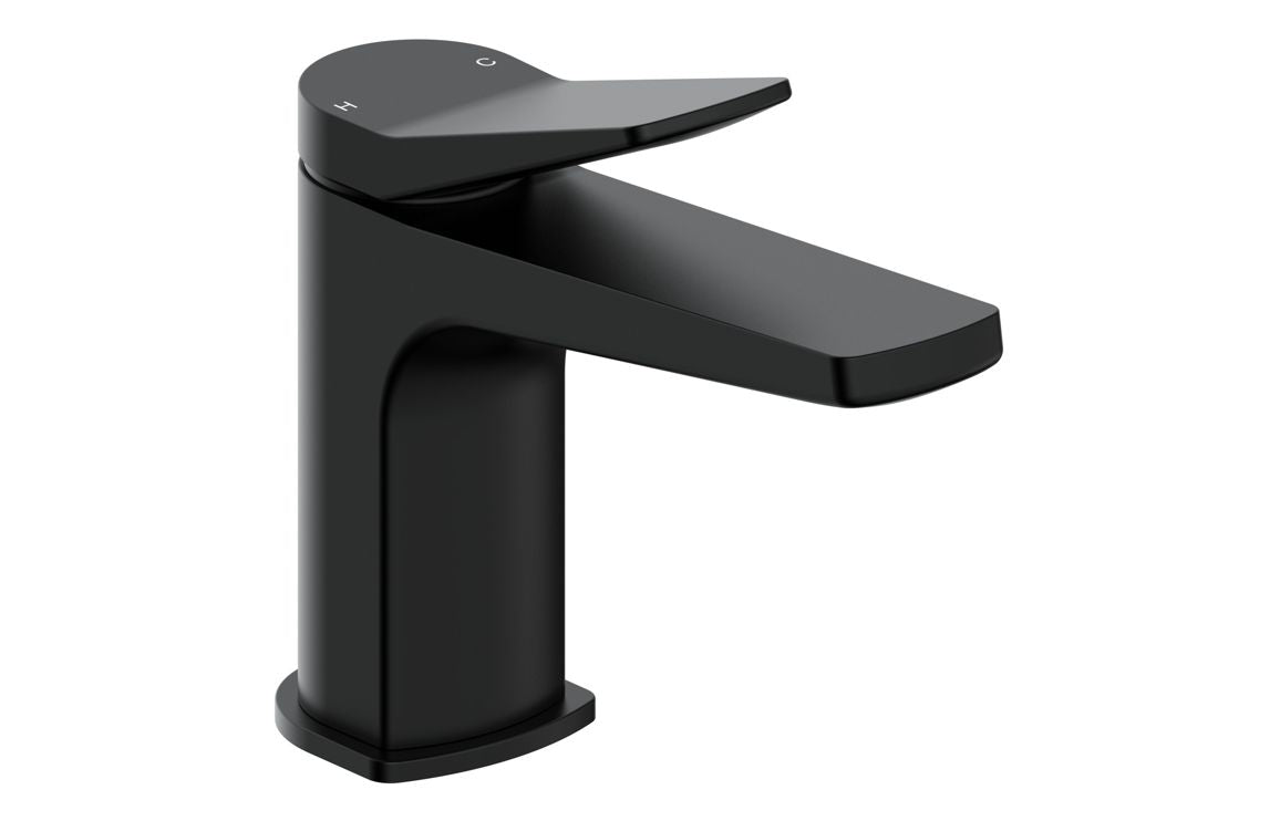 Nerise Basin Mixer & Waste - Matt Black — Trade Superstore Online