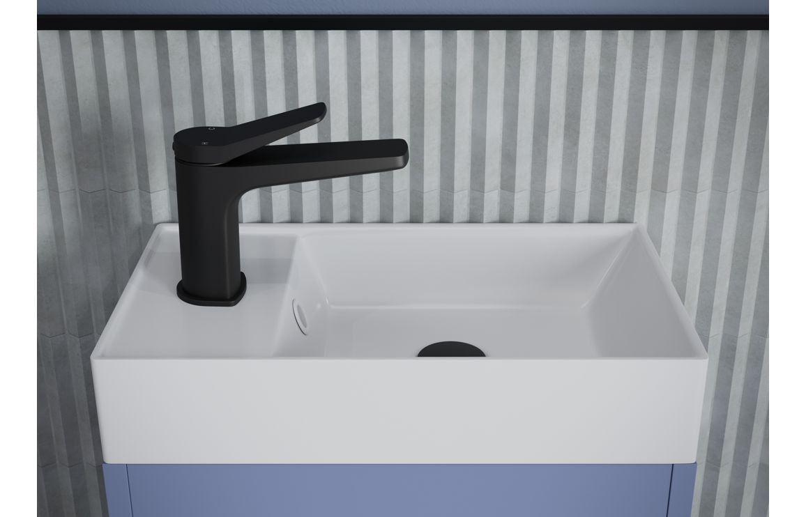 Nerise Basin Mixer & Waste - Matt Black — Trade Superstore Online