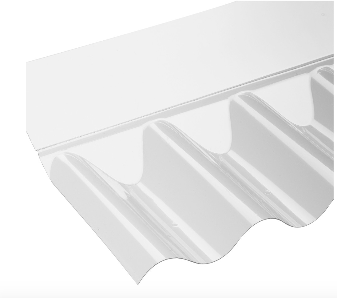 PVC Wall Flashing to suit Iron Profile Clear — Trade Superstore Online