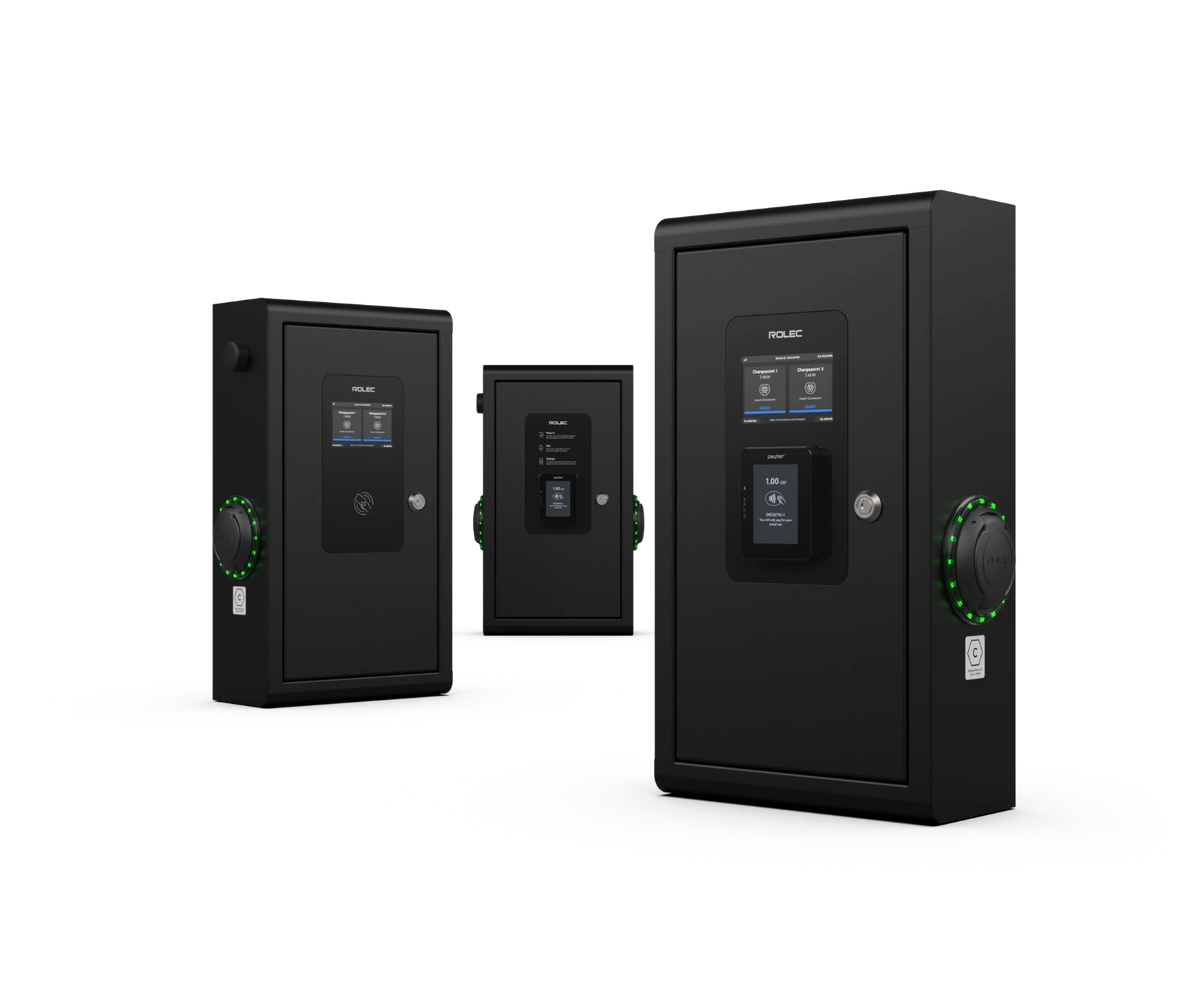 SecuriCharge Contactless Payment EV Charger - 2x up to 22kW 3PH Type 2 ...