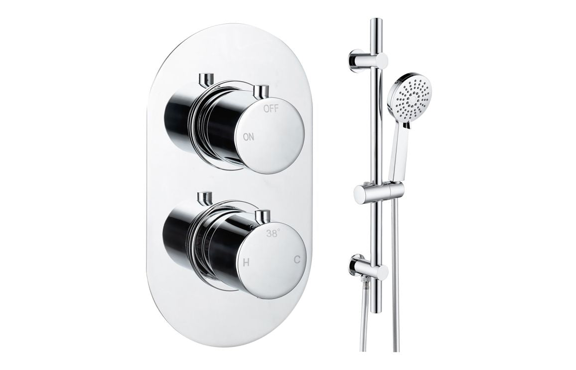 Seren Round Shower Valve & Kit Pack 2 - Chrome — Trade Superstore Online