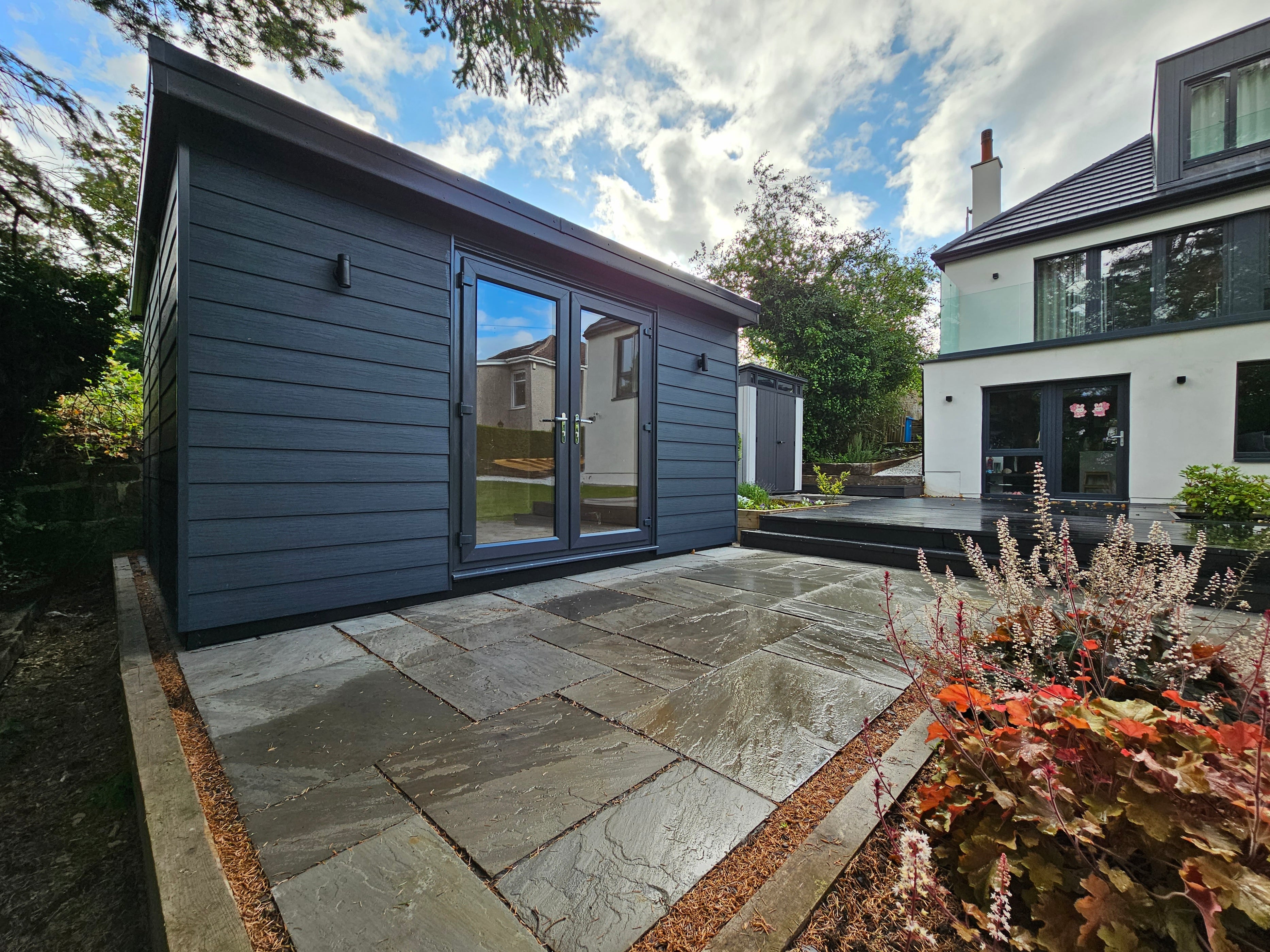 Coastline Horizontal Composite Cladding 203mm (5m length) - Anthracite ...