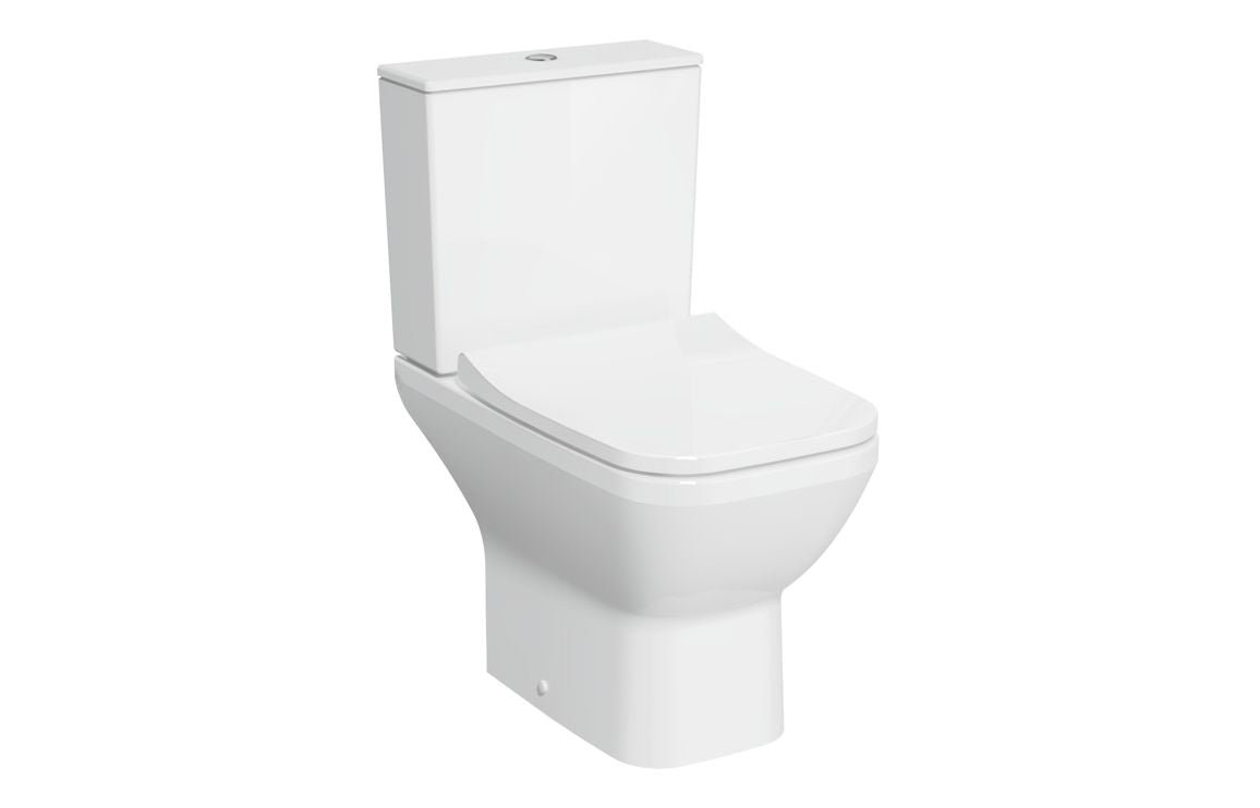 VitrA Integra Square Rimless Open Back Close Coupled Pan Only - White ...