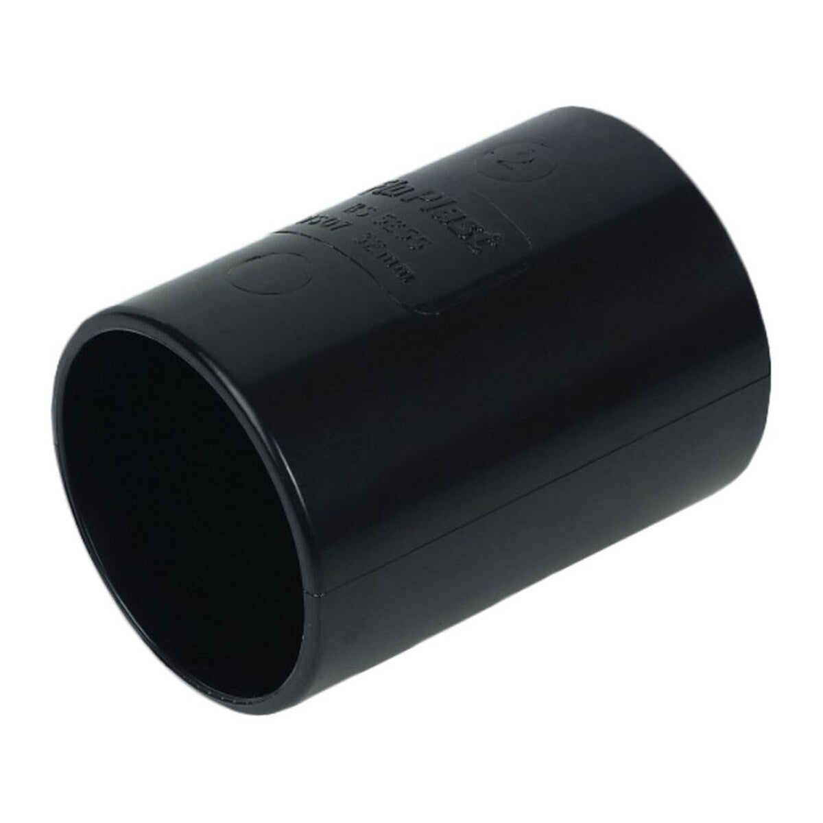 Floplast Solvent Waste Pipe Straight Connector (Black) (40mm) — Trade ...