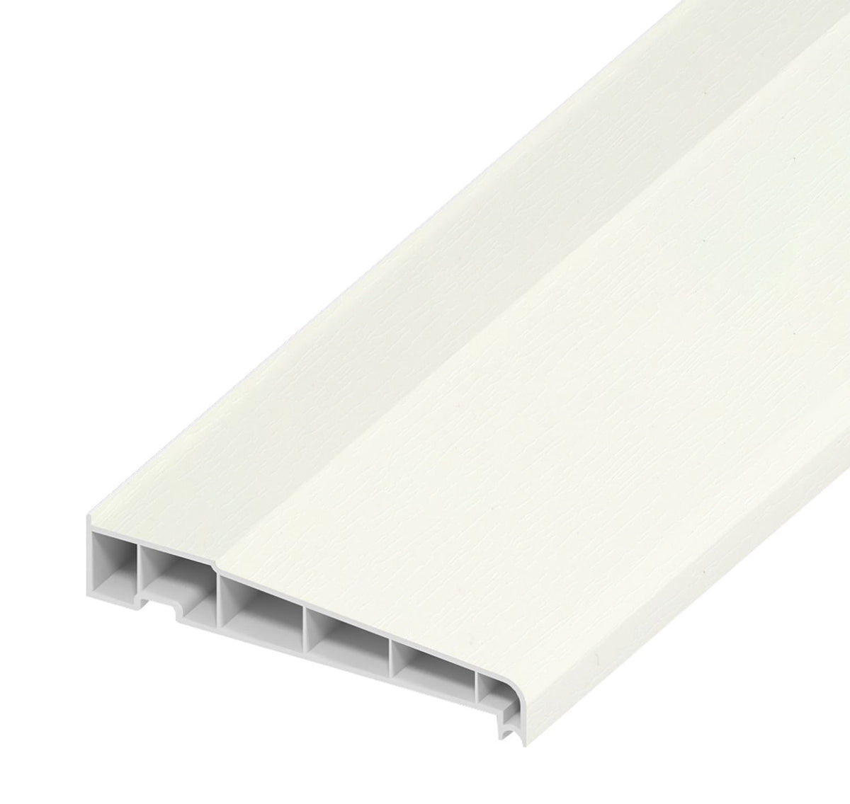 White Ash Woodgrain uPVC Window Cill Both Faces 225mm (6m Length ...