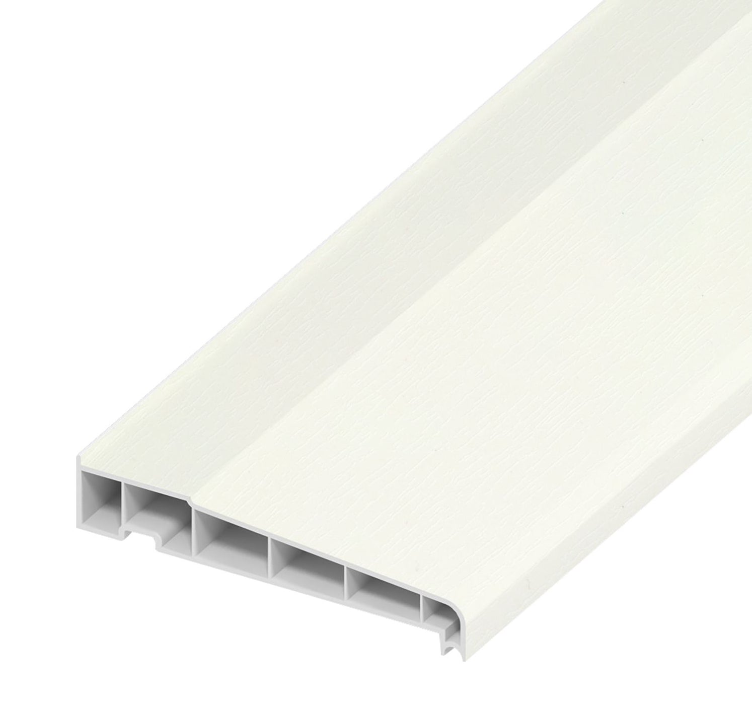 White Ash Woodgrain uPVC Window Cill Both Faces 225mm (6m Length ...