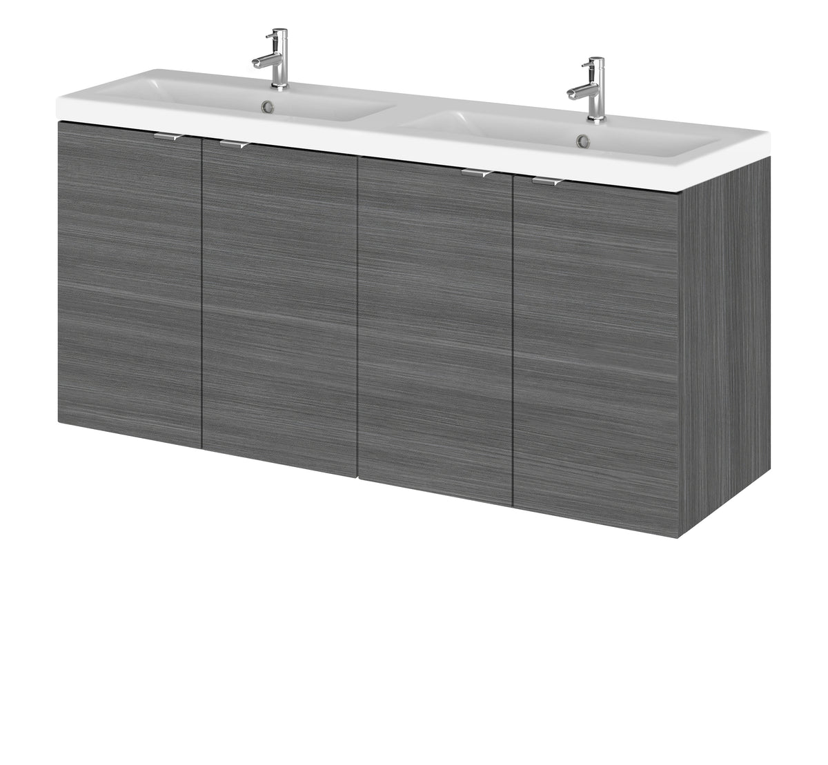 1200mm Vanity Unit & Double Ceramic Basin — Trade Superstore Online