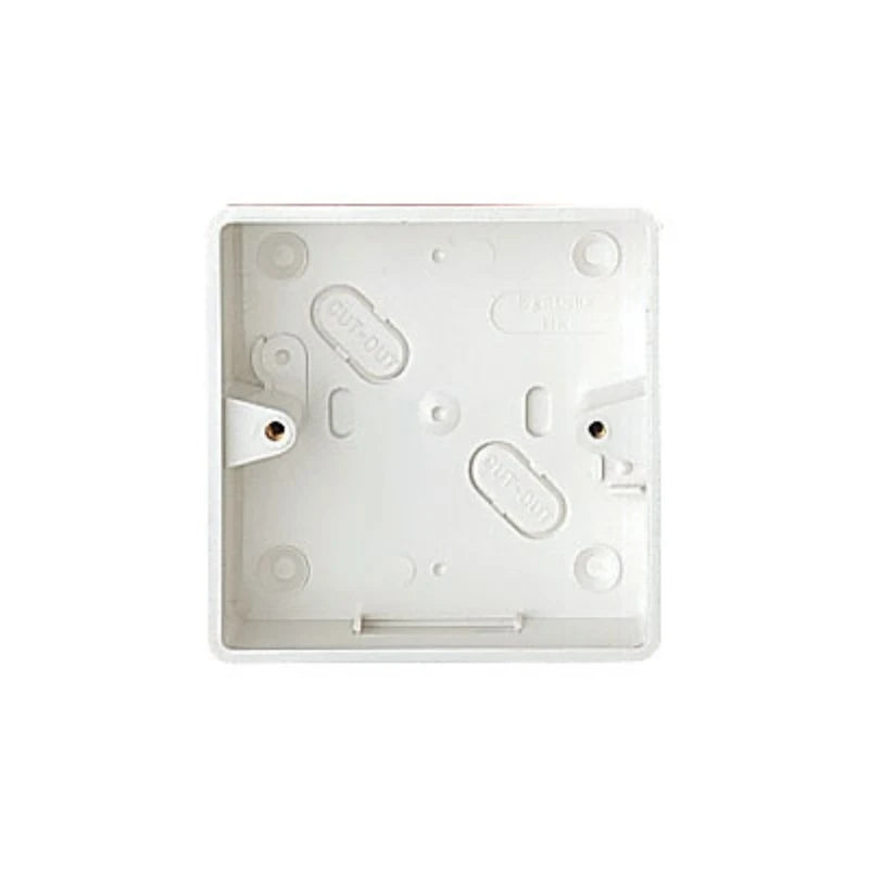 Box Switch&Socket 1 Entry 1 Gang 32mm White PVC-U Round Corner — Trade ...