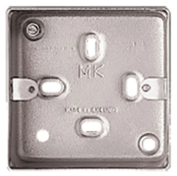 Box 1 Gang Surface No Knockouts 86 x 86 x 41mm Aluminium Square Corner ...