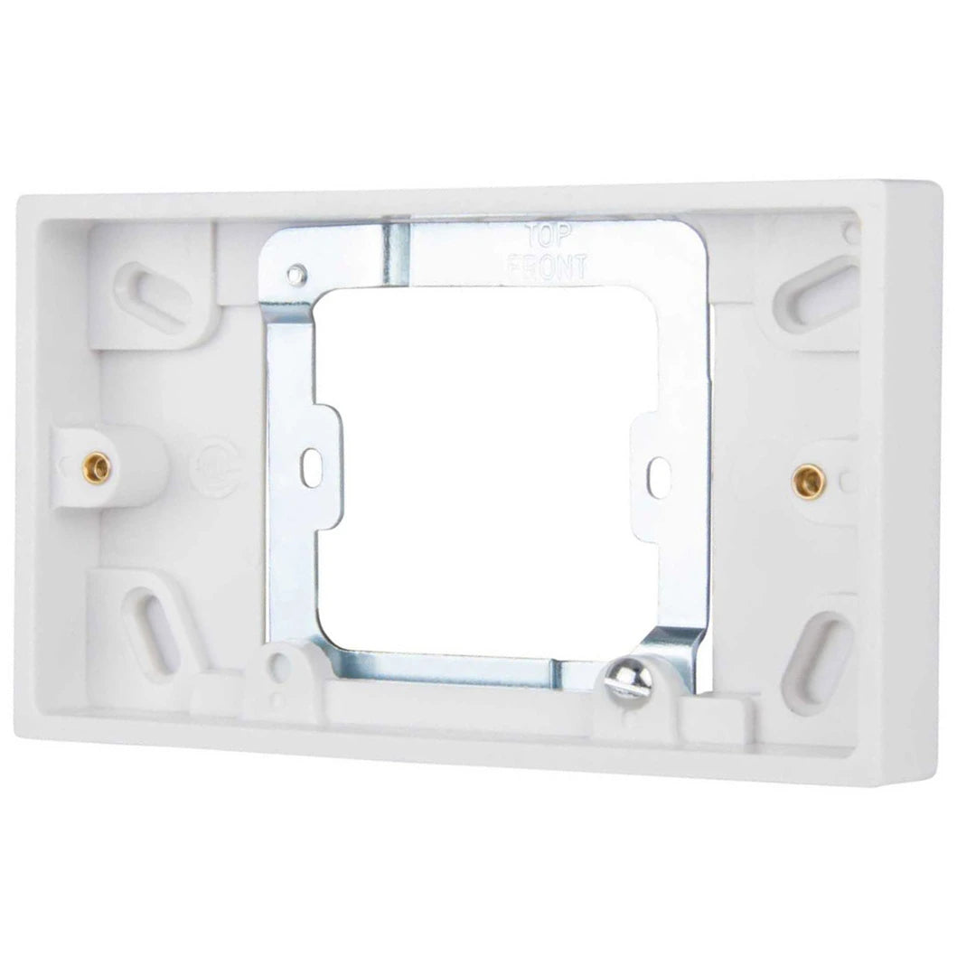 Pattress 2 Gang Surface Conversion 147X87X20mm White — Trade Superstore ...