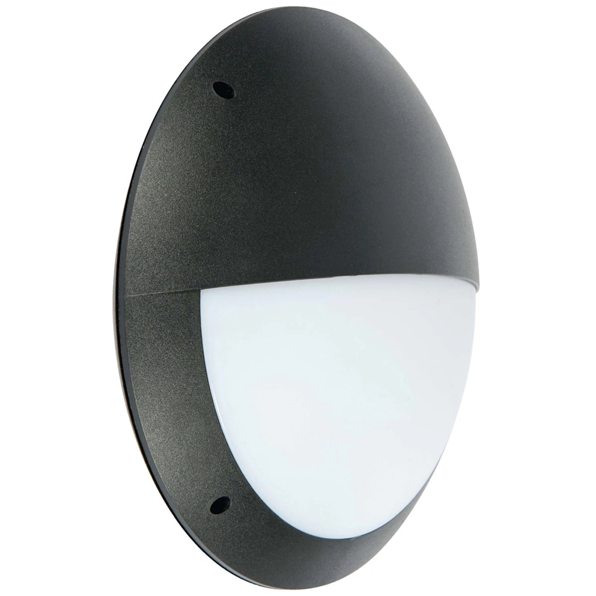 Bulkhead IP66 Eyelid 12W Black Polycarbonate 4000K 500lm LED — Trade ...