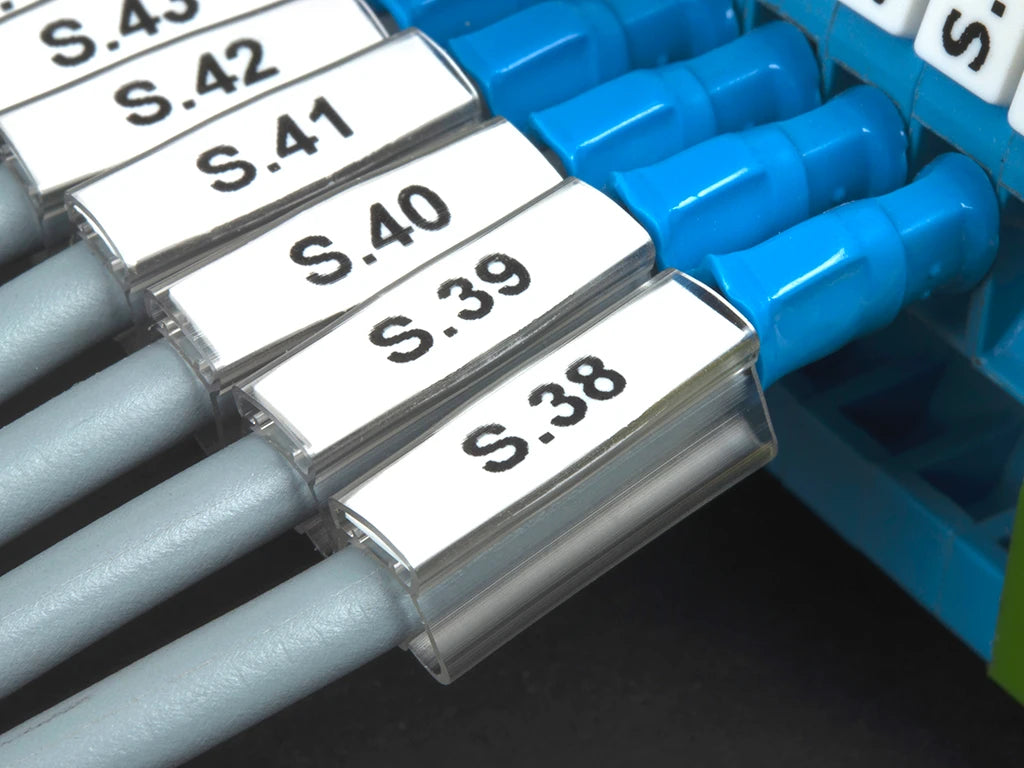 White 4X12Mm Push-On Flat Ring Cable Markers — Trade Superstore Online