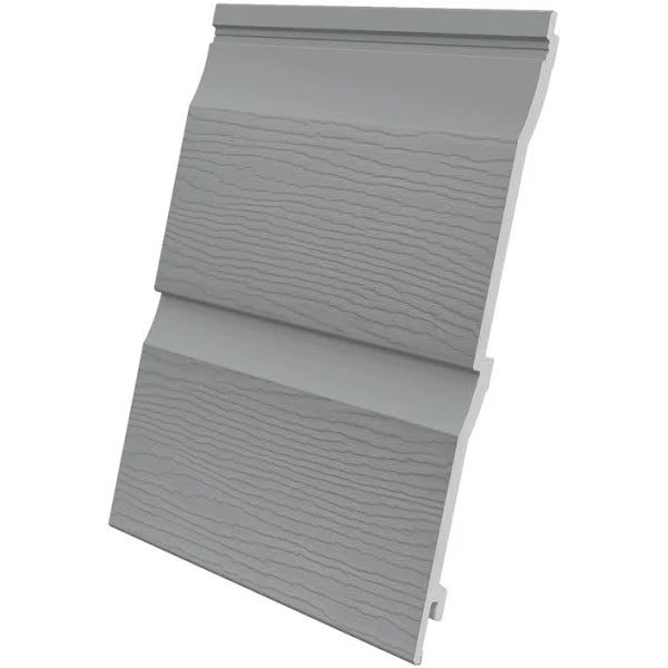 Storm Grey Fortex Double Plank Shiplap Embossed Cladding 333mm (5m len ...