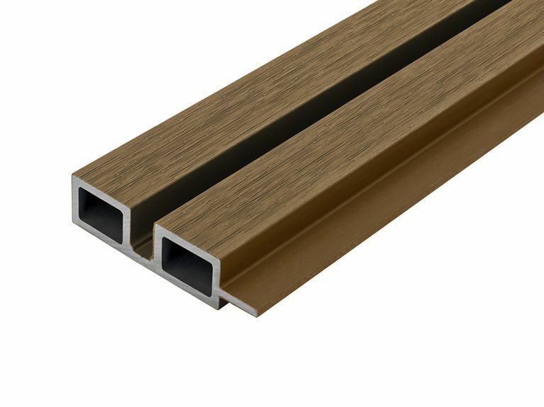 Teak Cladco WPC Slatted Wall Cladding End Profile 105mm — Trade ...