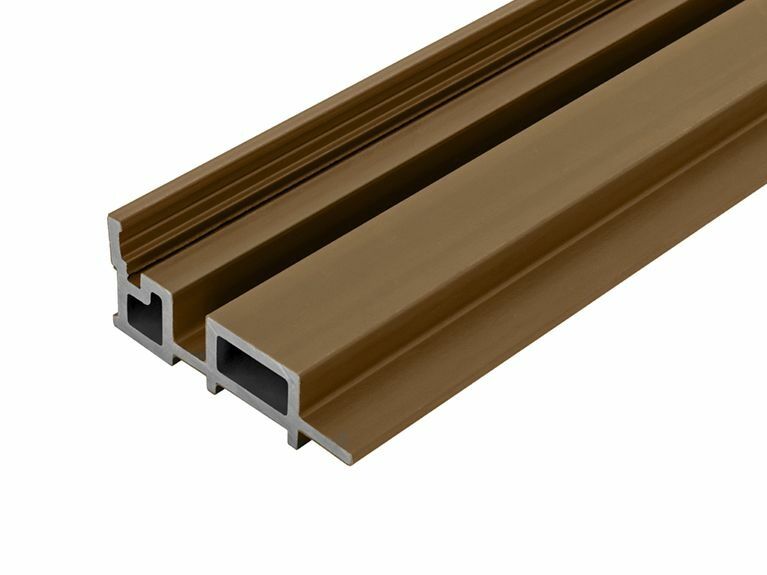 Teak Cladco WPC Slatted Wall Cladding Internal Corner (2.5m length ...