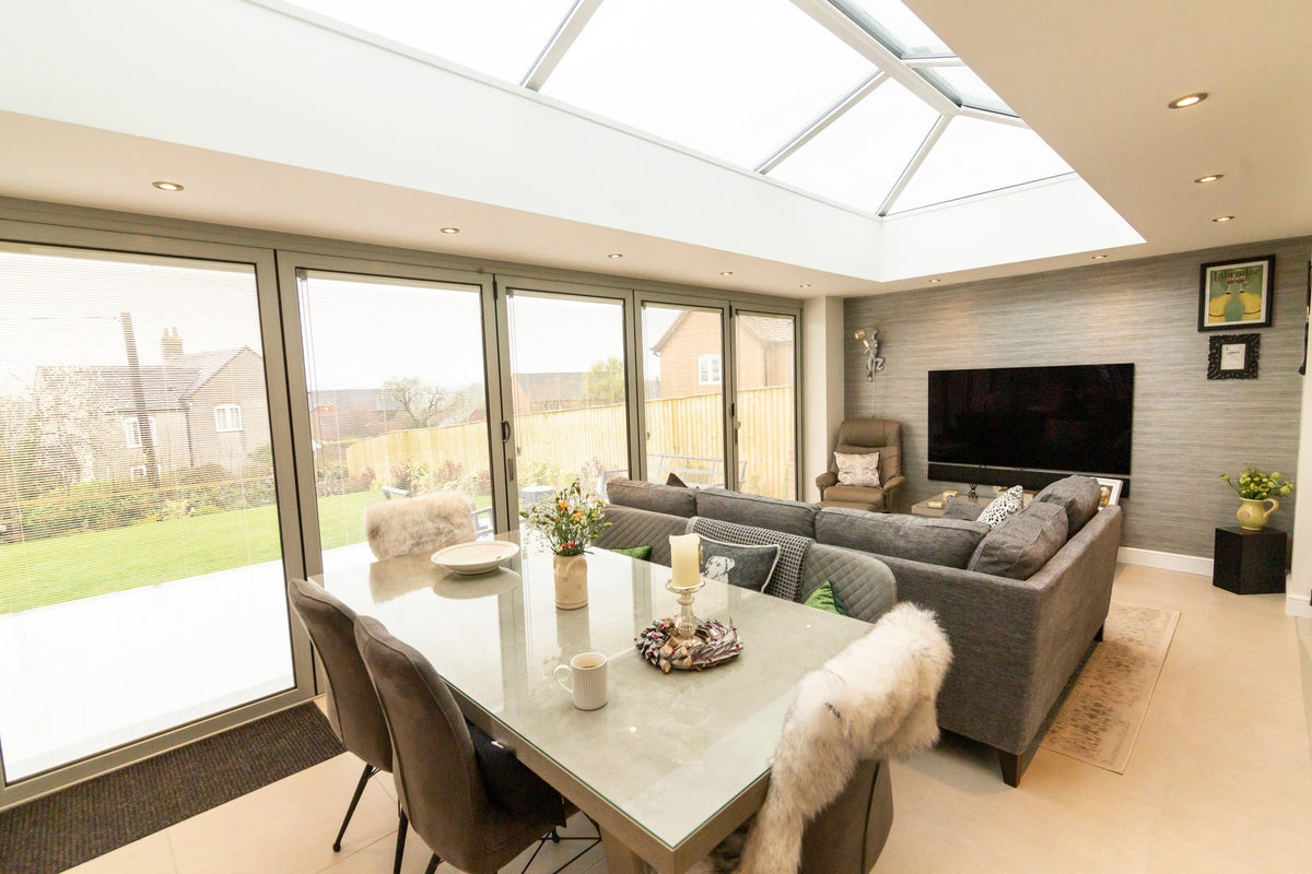 White Wendland UPVC Roof Lantern – Ambi-Blue or Clear Glass — Trade ...