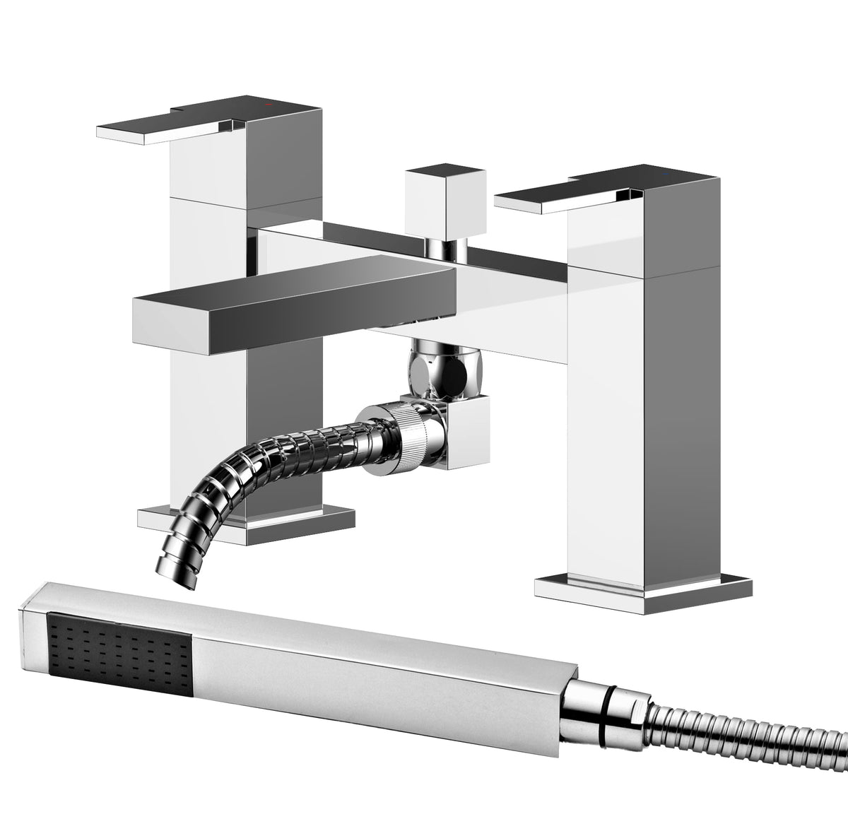 Deck Mounted Bath Shower Mixer With Kit — Trade Superstore Online